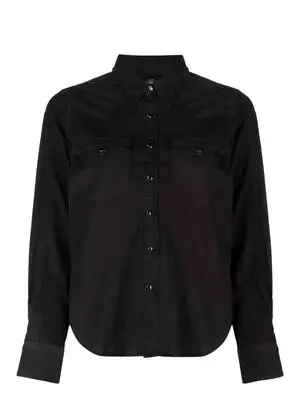 Ralph Lauren Long-sleeved Panelled Shirt - Black