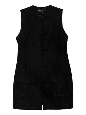 Cynthia Rowley Paige Jacquard Dress - Black