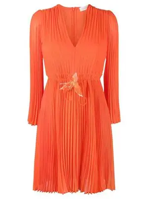 Zimmermann Sunray Pleated Minidress - Red
