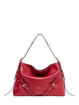 Givenchy Givenchy Voyou Medium Leather Shoulder Bag Red