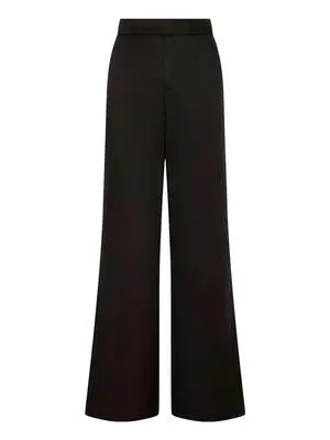 STUDIO TOMBOY Pressed-crease Palazzo Trousers - Black