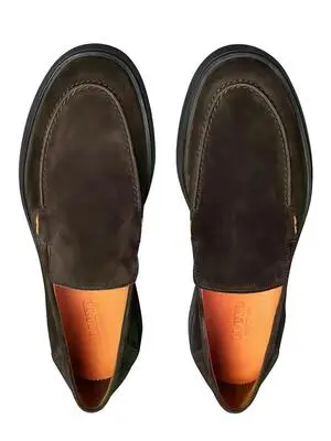 Lloyd S Hutching Suede Slip-on Loafers - Brown