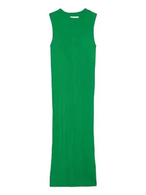 Marc O'polo Sleeveless Ribbed Midi Dress - Green