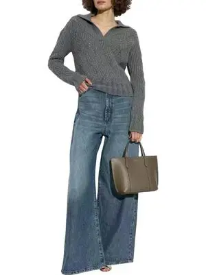 Etro Cable-knit Cashmere Sweater - Grey