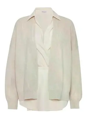 BRUNELLO CUCINELLI Brunello Cucinelli Cashmere Layered Cardigan