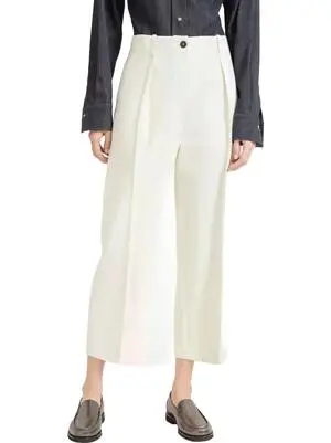 BRUNELLO CUCINELLI Brunello Cucinelli Pleated Cropped Trousers