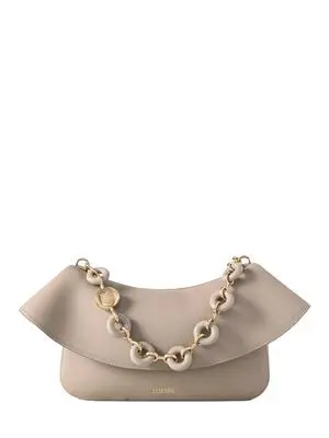 Loewe Ola Medium Embellished Leather Shoulder Bag - Neutrals