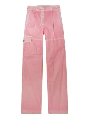 Nina Ricci Crinkled-shell Cargo Pants - Pink