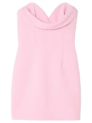 Rebecca Vallance Strapless Draped Corset Mini Dress - Pink