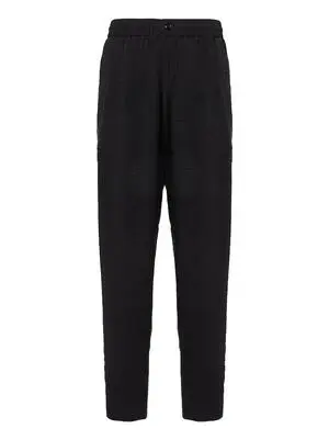 Giorgio Armani Jacquard Straight Leg Trousers - Blue