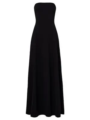 Solace London Helena Strapless Gown - Black