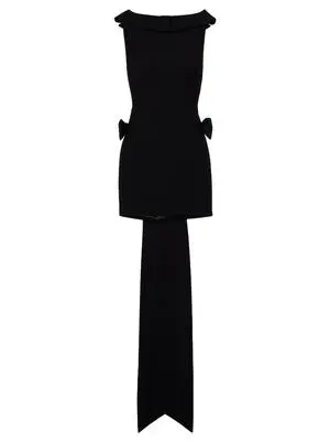 THE NEW ARRIVALS ILKYAZ OZEL Daphne Crepe Cocktail Dress - Black