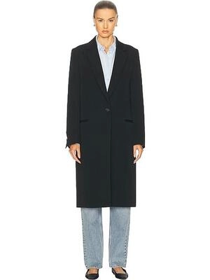TOTEME Classic Tailored Coat - Black