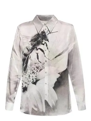 TORY BURCH Tory Burch Graphic Print Button-Front Shirt