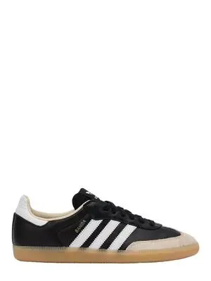 Adidas Samba Og Core /wonder White/silver Metallic Sneakers - Black