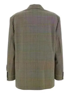 Marni Prince Of Wales-check Blazer - Neutrals