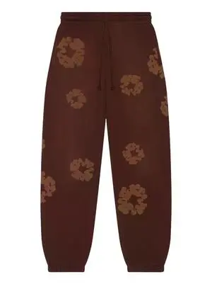 DENIM TEARS Mono Cotton Wreath Track Pants - Brown