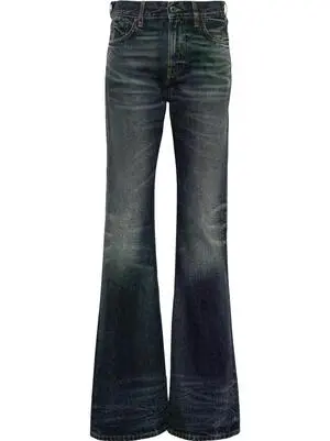 HAIKURE Flora Flared Jeans - Blue