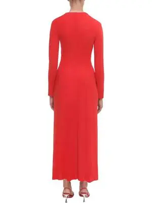 Simkhai Ferrera Midi Dress - Red