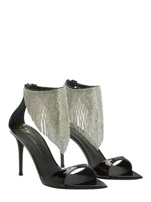 GIUSEPPE ZANOTTI Intriigo Crystal Open-toe Sandals - Black