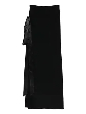 ISABEL SANCHIS Strapless Flared Skirt - Black