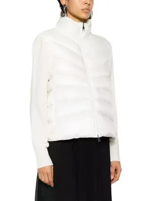 Moncler Padded Wool Cardigan - Neutrals