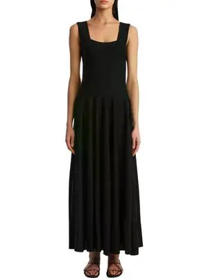 KHAITE KHAITE Jodie Sleeveless Square-Neck Dress