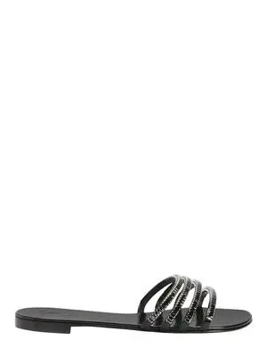 GIUSEPPE ZANOTTI Iride Crystal-embellished Sandals - Black