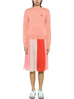 Maison Kitsuné Maison Kitsuné Bold Fox Head Patch Jumper Red