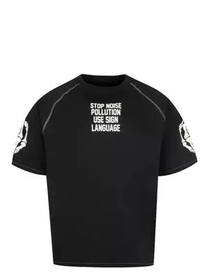 PLEASURES Pollution Graphic Print T-shirt