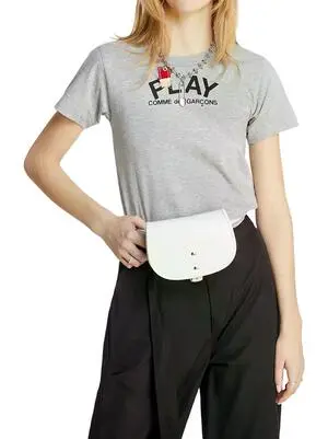 Play Comme Des Garcon Graphic Print T-shirt - Grey