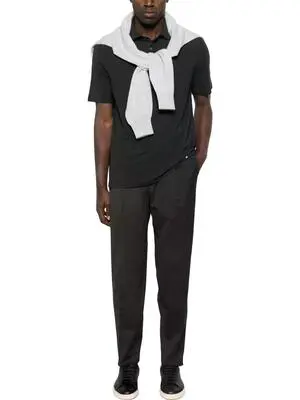 DRUMOHR Cotton Polo Shirt - Black
