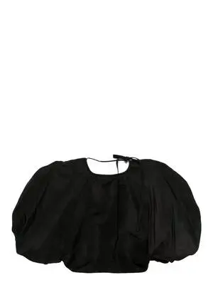 Dice Kayek Bow Detail Cape - Black