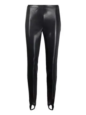 Dsquared2 Faux Leather Stirrup Leggings - Black