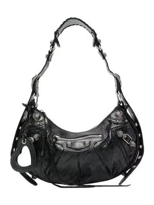 Balenciaga Le Cagole Leather Shoulder Bag - Black