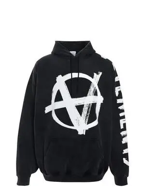 Vetements Double Anarchy Hoodie - Black