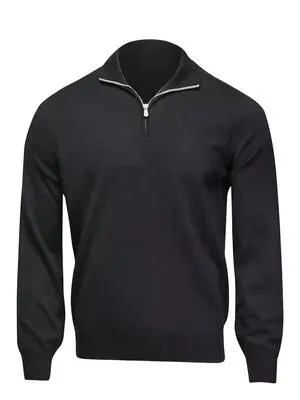 Brunello Cucinelli Cashmere Zip-neck Sweater - Grey