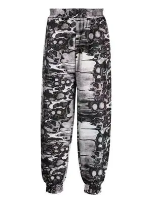 ISO.POETISM Khumbu Abstract-print Track Pants - Black