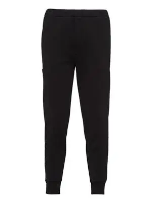 Prada Re-nylon-trim Sweatpants - Black