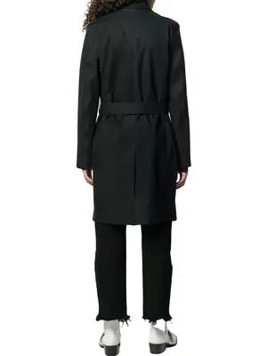 Saint Laurent Belted Car Coat - Black