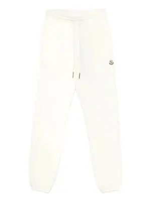 Moncler Logo Patch Joggers - White