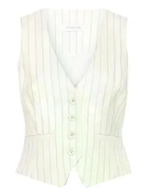 Zimmermann Pinstriped Herringbone Waistcoat - Neutrals