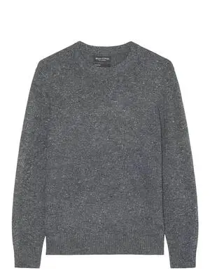 Marc O'polo Crew-neck Speckled Knit Sweater - Grey