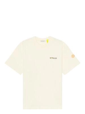 Moncler X Gilga Farm Donald Glover Short Sleeve T-shirt - Natural