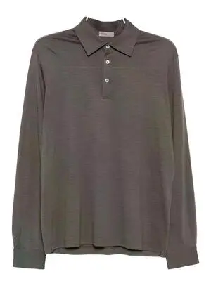 Herno Long-sleeve Polo Shirt Brown