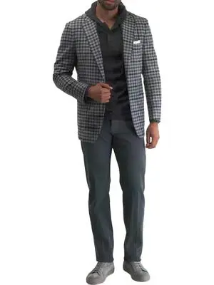 Kiton Five-pocket Jeans With Contrast Stitching - Grey
