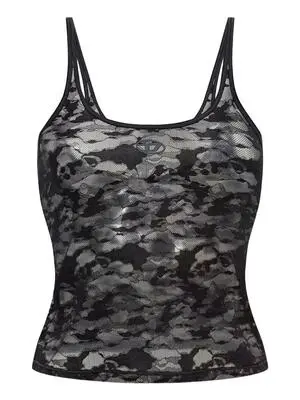 DIESEL® Kirsten Lace-patterned Camisole Top - Black