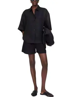 ANINE BING Coco Button-up Shirt - Black