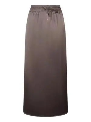 Herno Drawstring A-line Skirt - Brown