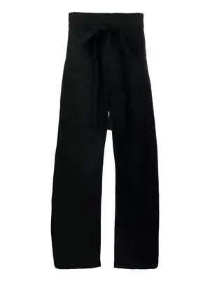 Matteau Fisherman Straight-leg Trousers - Black